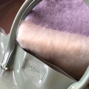 LK Bennett | Bags | Lk Bennett London Patent Leather Totepale Blue ...